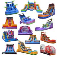 China Stimulating Alpine Slide for Adults Inflatable Water Slide Pool Kids Indoor Slide for sale