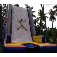 China Custom Logo Accepted Inflatable Sticky Wall and Climbing Wall for Outdoor Adult Games for sale