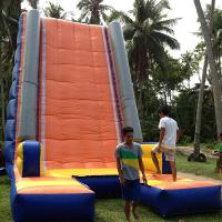 China Custom Logo Accepted Inflatable Sticky Wall and Climbing Wall for Outdoor Adult Games for sale