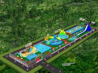China 5-10 Kids Allowed Inflatable Water Park at Resort Hotel for Fun and Excitement for sale