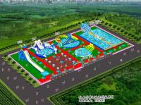 China 5-10 Kids Allowed Inflatable Water Park at Resort Hotel for Fun and Excitement for sale