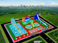 China 5-10 Kids Allowed Inflatable Water Park at Resort Hotel for Fun and Excitement for sale