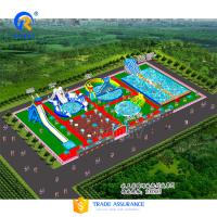 China Amusement Fun City Customized Colorful Inflatable Water Park for Children PVC Material for sale