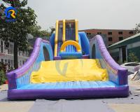 China Large Blue Inflatable Obstacle Course Popular Water N Dry Bouncy Slide for Kids and Adults for sale
