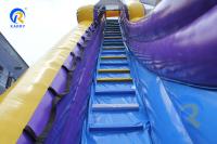 China Large Blue Inflatable Obstacle Course Popular Water N Dry Bouncy Slide for Kids and Adults for sale
