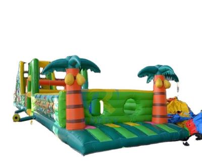 China Highly Durable Inflatable Palm Tree Obstacle Course for Team Events and Party Rentals for sale