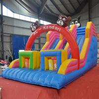 China 32ft 3 Bears Bouncer Trampoline House with Double Lane Inflatable Slides and Durable for sale