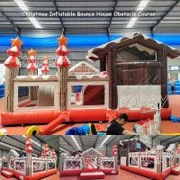 China CE/EN71/EN14960 Certified Inflatable Christmas Bounce House Combo for Kids Playground for sale
