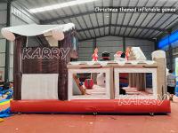 China CE/EN71/EN14960 Certified Inflatable Christmas Bounce House Combo for Kids Playground for sale