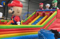 China Large Super Mario Inflatable Slide Obstacle Course for Kids and Adults Games Included for sale