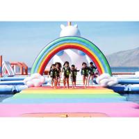 China Unleash Your Inner Child Colorful Unicorn Inflatable Water Park for the Whole Family for sale