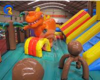 China PORTABLE Customized Color Inflatable Palm Tree Obstacle Course for Funny Playground for sale