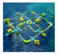 China Entertainment Inflatable Water Park with Blower and Repair Kit Max Capacity 100-500kg for sale