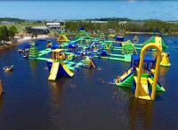 China Entertainment Inflatable Water Park with Blower and Repair Kit Max Capacity 100-500kg for sale