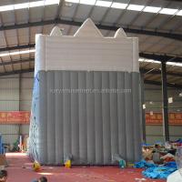 China Large White Snow Mountain Double Slip And Slide Inflatable Water Slide For Adult Size for sale