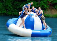 China Customer Size Inflatable Spinning Boat Water Games with Max Capacity of 100-500kg for sale