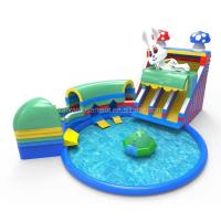 China Inflatable Water Park Slides for Kids' Parties Durable Combo Slide and Swimming Pool for sale