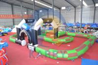 China Amusement Digital Printing PVC Inflatable Bumper Car Track for Indoor or Outdoor Fun for sale