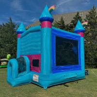 China CE/EN71/EN14960 Certified Children's Inflatable Castle with Slide and Jumping Area for sale