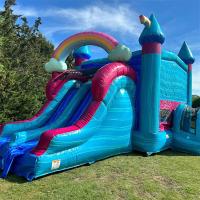 China CE/EN71/EN14960 Certified Children's Inflatable Castle with Slide and Jumping Area for sale