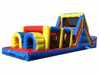China EN71 Certified Inflatable Water Race Bouncer Obstacle Course Slide for Outdoor Sports for sale