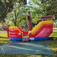 China CE/EN71/EN14960 Certified Children's Inflatable Castle with Slide and Jumping Area for sale