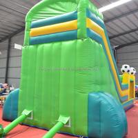 China 29ft PVC Inflatable Large Slide Combo with Football Theme and CE/EN71/EN14960 Certificate for sale