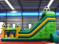 China 29ft PVC Inflatable Large Slide Combo with Football Theme and CE/EN71/EN14960 Certificate for sale