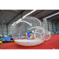 China White Inflatable Bubble Tent For Christmas Wedding With Blowing Snow And PVC Material for sale