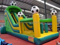 China 29ft PVC Inflatable Large Slide Combo with Football Theme and CE/EN71/EN14960 Certificate for sale