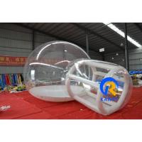 China White Inflatable Bubble Tent For Christmas Wedding With Blowing Snow And PVC Material for sale