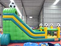 China 29ft PVC Inflatable Large Slide Combo with Football Theme and CE/EN71/EN14960 Certificate for sale