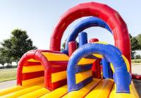 China OEM Acceptable 64ft Long Inflatable Obstacle Course Games for Child Amusement Park Theme for sale