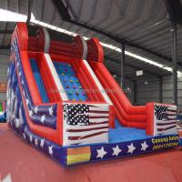 China 26ft Double Lane Inflatable Water Slide for Kids and Adults PVC Tarpaulin Material for sale