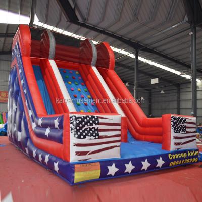 China 26ft Double Lane Inflatable Water Slide for Kids and Adults PVC Tarpaulin Material for sale