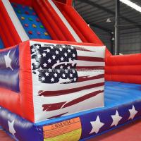 China 26ft Double Lane Inflatable Water Slide for Kids and Adults PVC Tarpaulin Material for sale