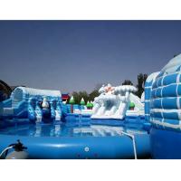 China Indoor Custom Inflatable Mobile Water Park with Oversize Pool Funny Polar Bear Theme for sale