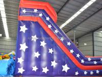 China 26ft Double Lane Inflatable Water Slide for Kids and Adults PVC Tarpaulin Material for sale