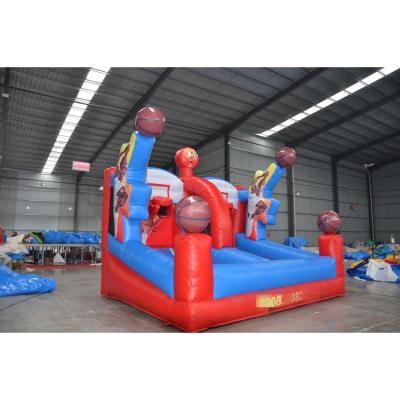 China Outdoor Playground Inflatable Party Game Customized Basketball Shooting Trampoline for sale