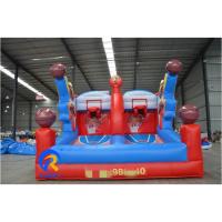 China Outdoor Playground Inflatable Party Game Customized Basketball Shooting Trampoline for sale