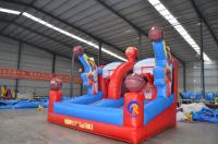 China Outdoor Playground Inflatable Party Game Customized Basketball Shooting Trampoline for sale