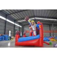 China Outdoor Playground Inflatable Party Game Customized Basketball Shooting Trampoline for sale