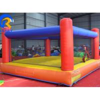 China Adults and Children Inflatable Interactive Game Boxing Ring Bounce Bed Trampoline for sale