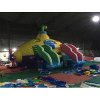 China Customized Color Castle Dome Inflatable Water Park Submarine Water Mobile Land Park for sale