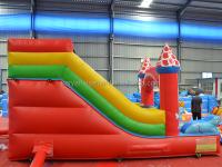 China Customer Size 16ft Small Toddler Slide Inflatable Mickey Dry or Wet Slide for Jumpers for sale