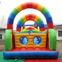 China Amusement Park Equipments Interactive Inflatable Obstacle Course for Kids and Adults for sale