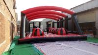 China Amusement Park Equipments Interactive Inflatable Obstacle Course for Kids and Adults for sale