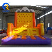 China 14 Years up Customized Color Inflatable Rock Climbing Wall for Sport Game Customized for sale