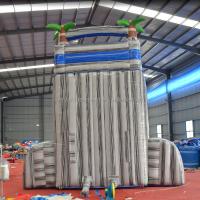 China Digital Printing Commercial Grade PVC Tarpaulin Inflatable Water Slide with Kid Play Pool for sale