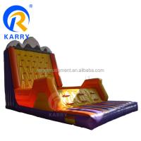 China Team Building Games Inflatable Rock Climbing Wall Mountain with Durable PVC Material for sale